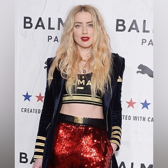 Balmain | Tops | Balmain X Puma Limited Edition Black And Gold Sports ...